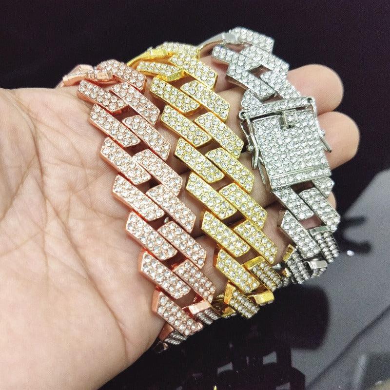 Bling Bling Hip-Hop Classic Cuban Link Decorative Collar